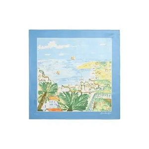 Ralph Lauren Coastal-print Silk Square Scarf