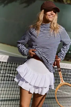 Free People Field Day Tennis Skort - White