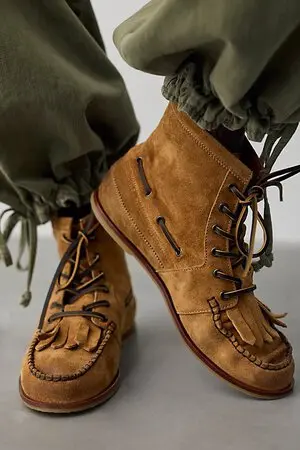 Free People Benny Boat Shoe Boots - Tan