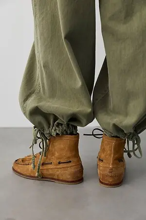 Free People Benny Boat Shoe Boots - Tan