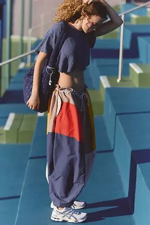 Free People On The Pulse Printed Balloon Pants - Tofu