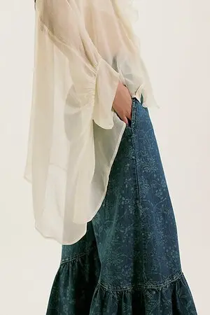 Free People We The Free Sunshine Mid-rise Wide-leg Jeans