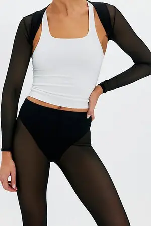 JULE Meshie Shrug Bolero - Black