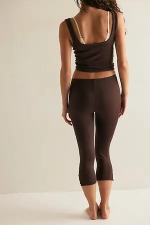 Only Hearts Fitted Capris With Lace Trim