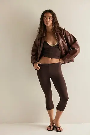 Only Hearts Fitted Capris With Lace Trim