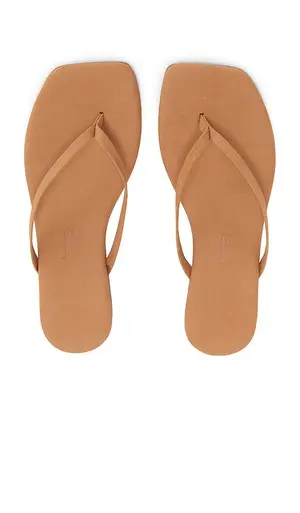 Tkees Square Toe Lily Suede Sandal - Tan