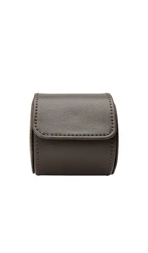 Wolf Earth Single Watch Roll - Brown