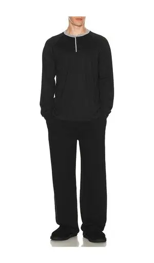 Barefoot Dreams Triblend Henley In . Also