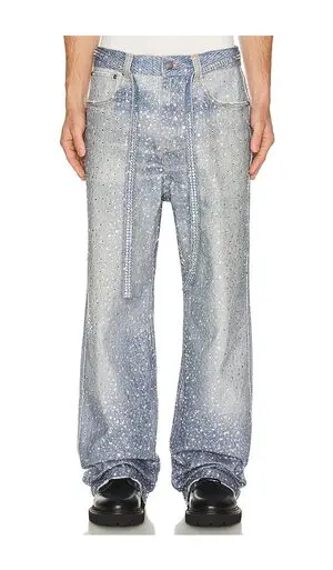 Birth Of Royal Child Embellished Jeans For Men