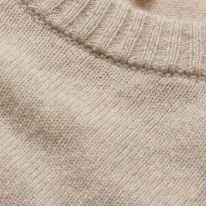 ME+EM Cashmere Shrunken Knit Baby Tee - Oatmeal