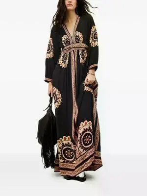 Ba&sh Vera V-neck Printed Dress