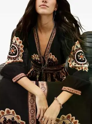 Ba&sh Vera V-neck Printed Dress