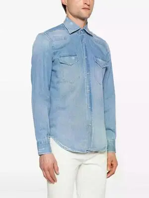 SARTORIO NAPOLI Panelled Denim Shirt