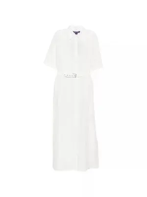 Ralph Lauren Carol Belted Linen Maxi Dress