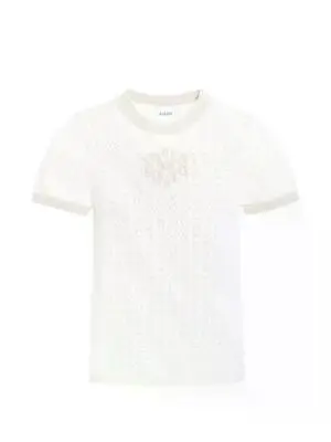 BARRIE Logo-appliqué Knitted Top - Neutrals
