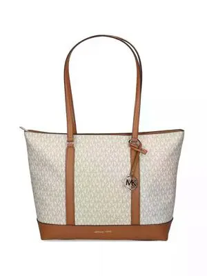 Michael Kors Large Monogram Charm Tote Bag