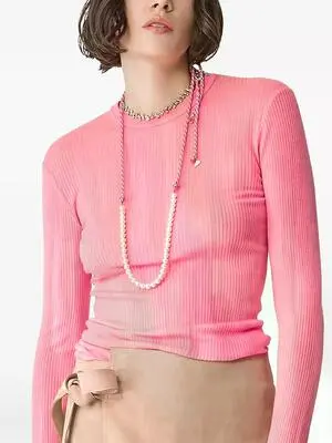 FORTE_FORTE Ribbed Long-sleeve Top