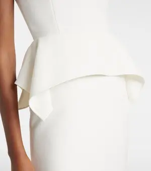 Roland Mouret Peplum Crepe Gown