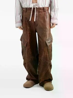 Dolce & Gabbana Lambskin Cargo Trousers