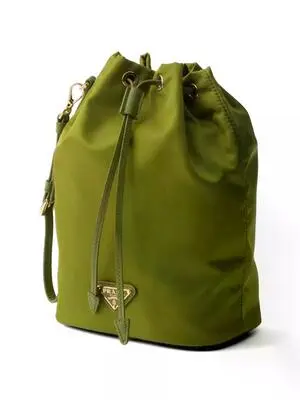 Prada Re-nylon Bucket Bag With Leather Details