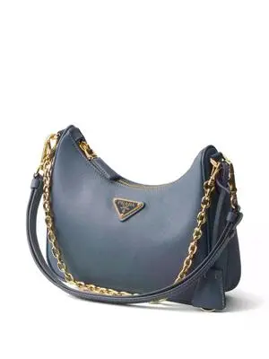 Prada Re-edition Mini Saffiano Leather Bag - Blue