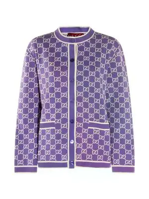Gucci Monogram Cotton Cardigan