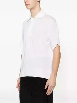 AMI Paris De Coeur Wool Polo Shirt
