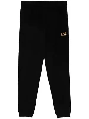 EA7 Logo-print Track Pants - Black