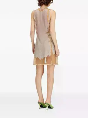 DIESEL® Sleeveless Abstract Print Mini Dress