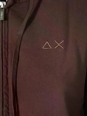 SUN 68 Zipped Hoodie - Brown