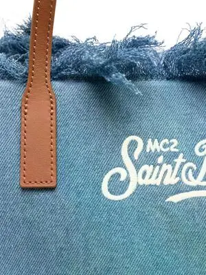 MC2 SAINT BARTH Logo-embroidered Tote Bag - Blue