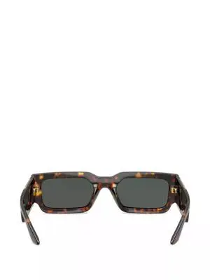 Versace Logo-detail Sunglasses - Brown