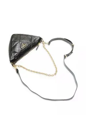 Prada Triangle-shaped Quilted Cross Body Bag