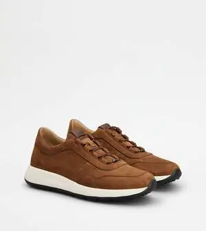 TOD'S Red Dot Pashmy Suede Sneakers
