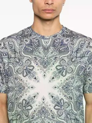 Etro Paisley-print T-shirt - Blue