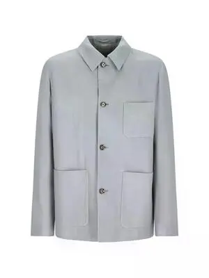LARDINI Buttoned Pocket Jacket - Grey