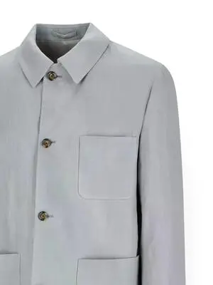 LARDINI Buttoned Pocket Jacket - Grey