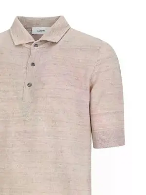 LARDINI Buttoned Short-sleeve Polo Shirt