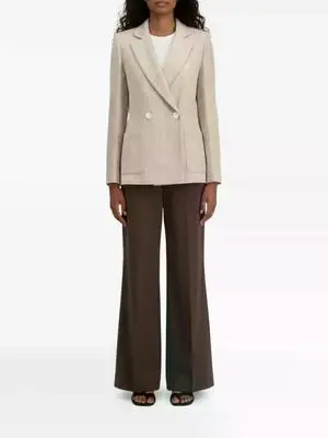 Harris Wharf London Double-breasted Pocket Blazer - Neutrals