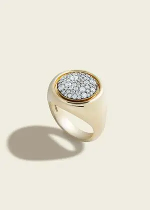 LUCY DELIUS Antique Finish Smartie Ring - Yellow