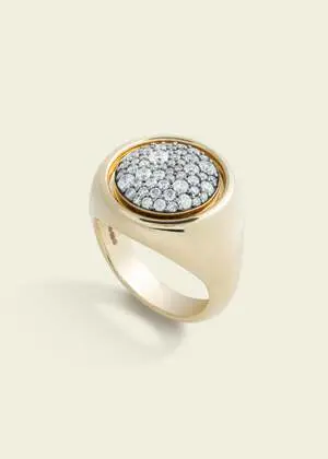 LUCY DELIUS Antique Finish Smartie Ring - Yellow