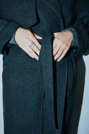 LUCY DELIUS Diamond Bombé Ring