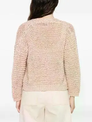 FORTE_FORTE Open-front Knitted Jacket - Neutrals