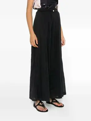 FORTE_FORTE Wide-leg Trousers - Black