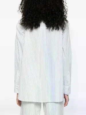 FORTE_FORTE Striped Floral Shirt