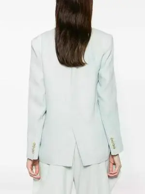 FORTE_FORTE Notched Lapels Single-breasted Blazer - Blue