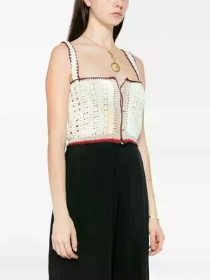FORTE_FORTE Crochet Button Top