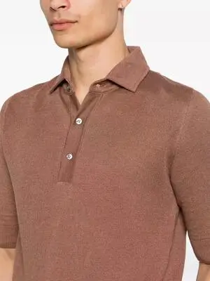 LARDINI Buttoned Polo Shirt