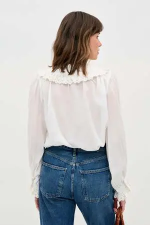 Rixo Milia Regular Blouse - White
