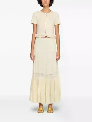 Sandro Ruffled Long Skirt